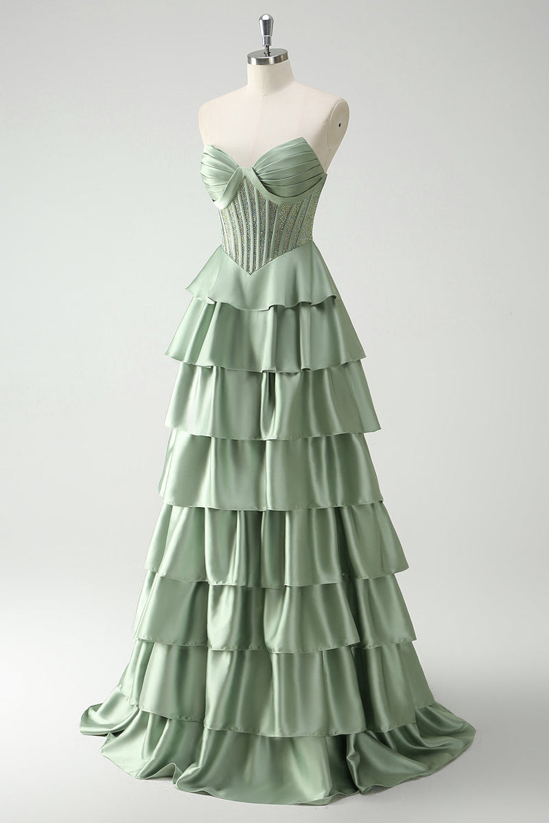 Prinzessin Ballkleid Grun