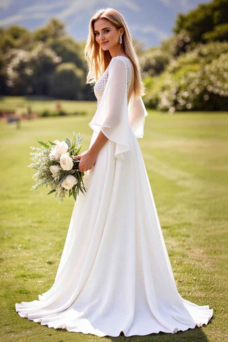Brautkleid 3 4 Armel