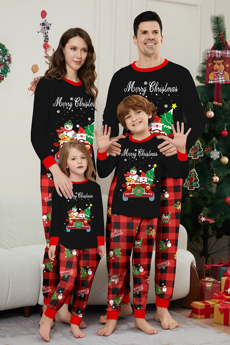 Elegantes Pyjama Weihnachten Familie Bilder